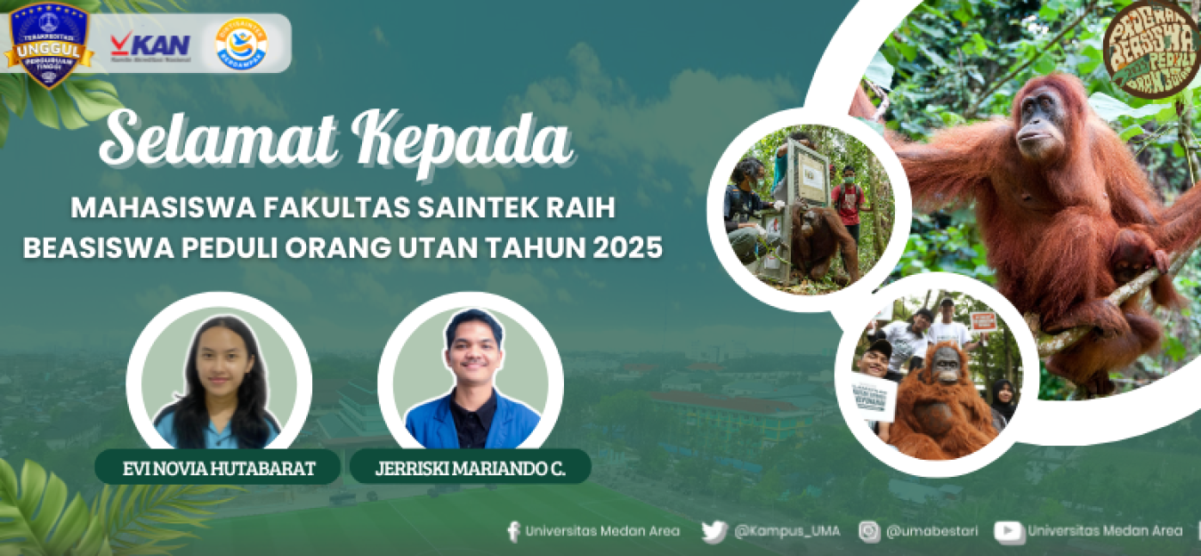 Mahasiswa Fakultas SAINTEK Raih Beasiswa Peduli Orang Utan Tahun 2025